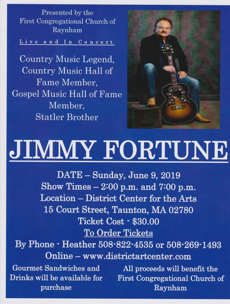 Country Music Legend Jimmy Fortune Concert 2019 in Taunton MA - 365 ...