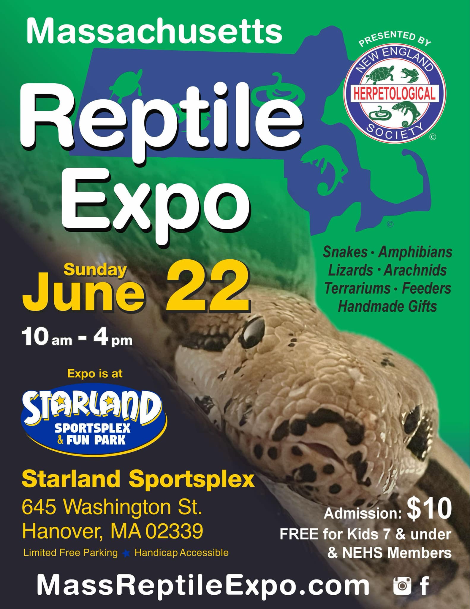 Mass Reptile Expo 2025 in Hanover MA - 365 things to do in South Shore MA